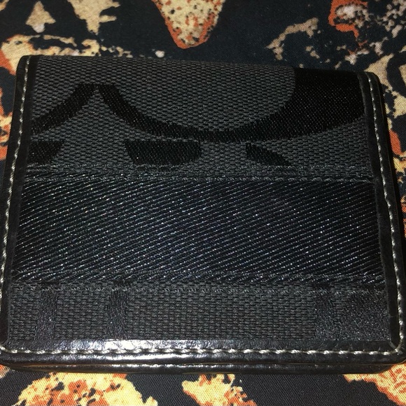 Coach | Bags | Coach Canvas Leather Coin Purse | Poshmark